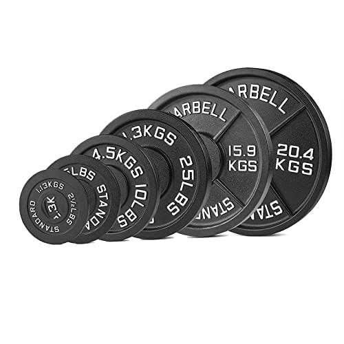 Standard Barbell Cast iron olympic weight plates set | Golden Fitness