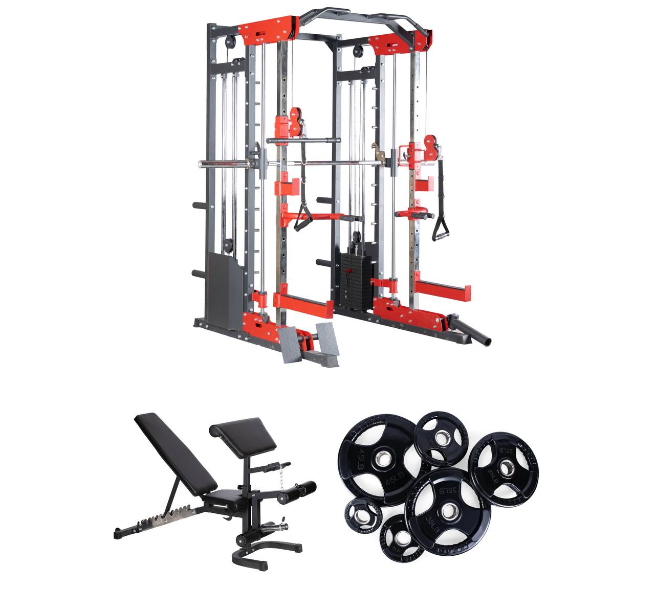 Multi-Functional Smith machine Home Gym combo | Golden Fitness